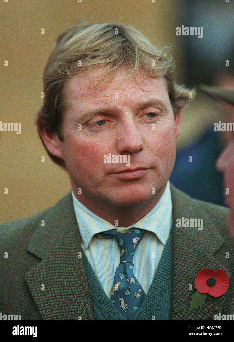 PAUL WEBBER RACE HORSE TRAINER 12 November 1997 Stock Photo - Alamy