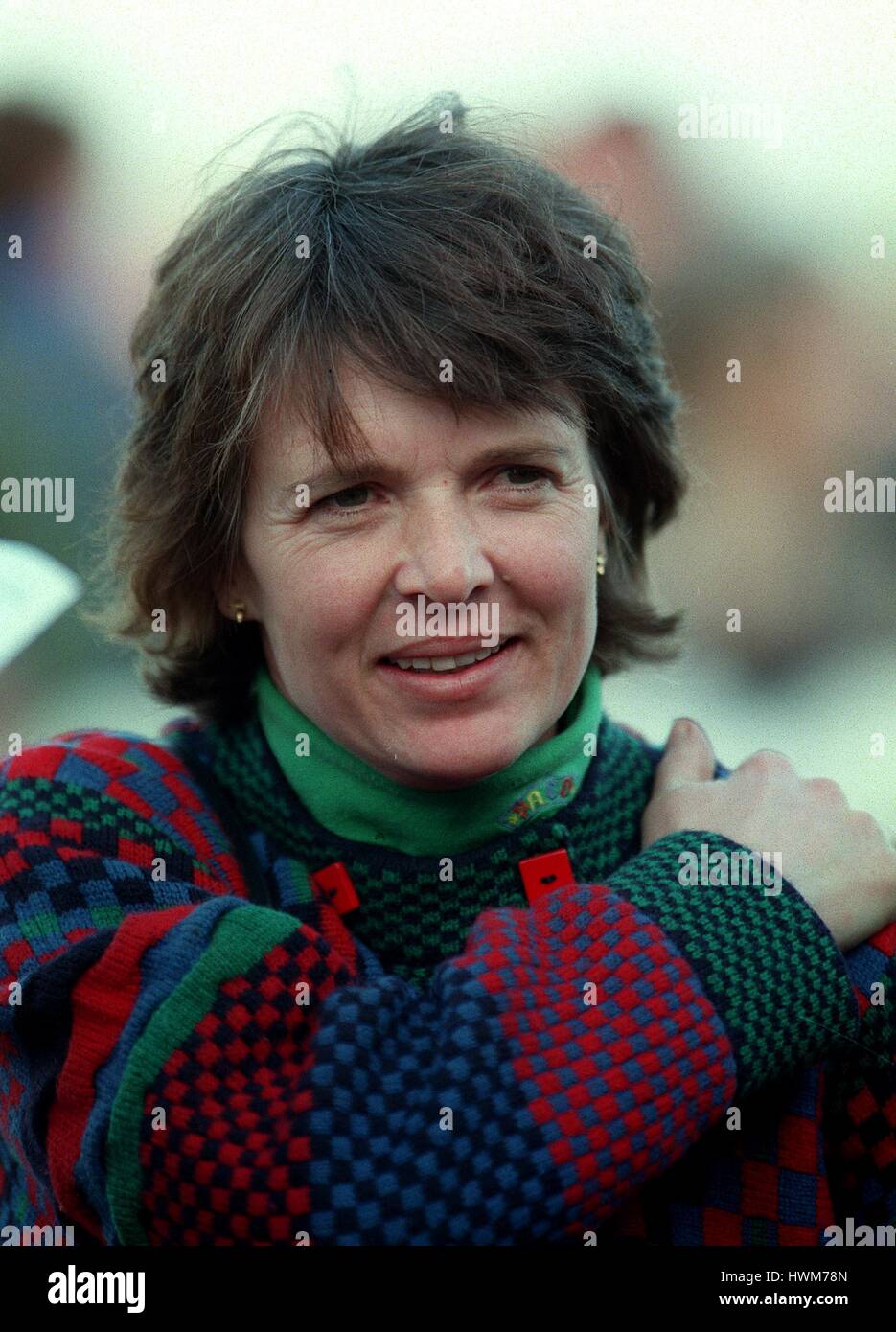 MISS C.SAUNDERS RACE HORSE TRAINER 27 March 1997 Stock Photo - Alamy
