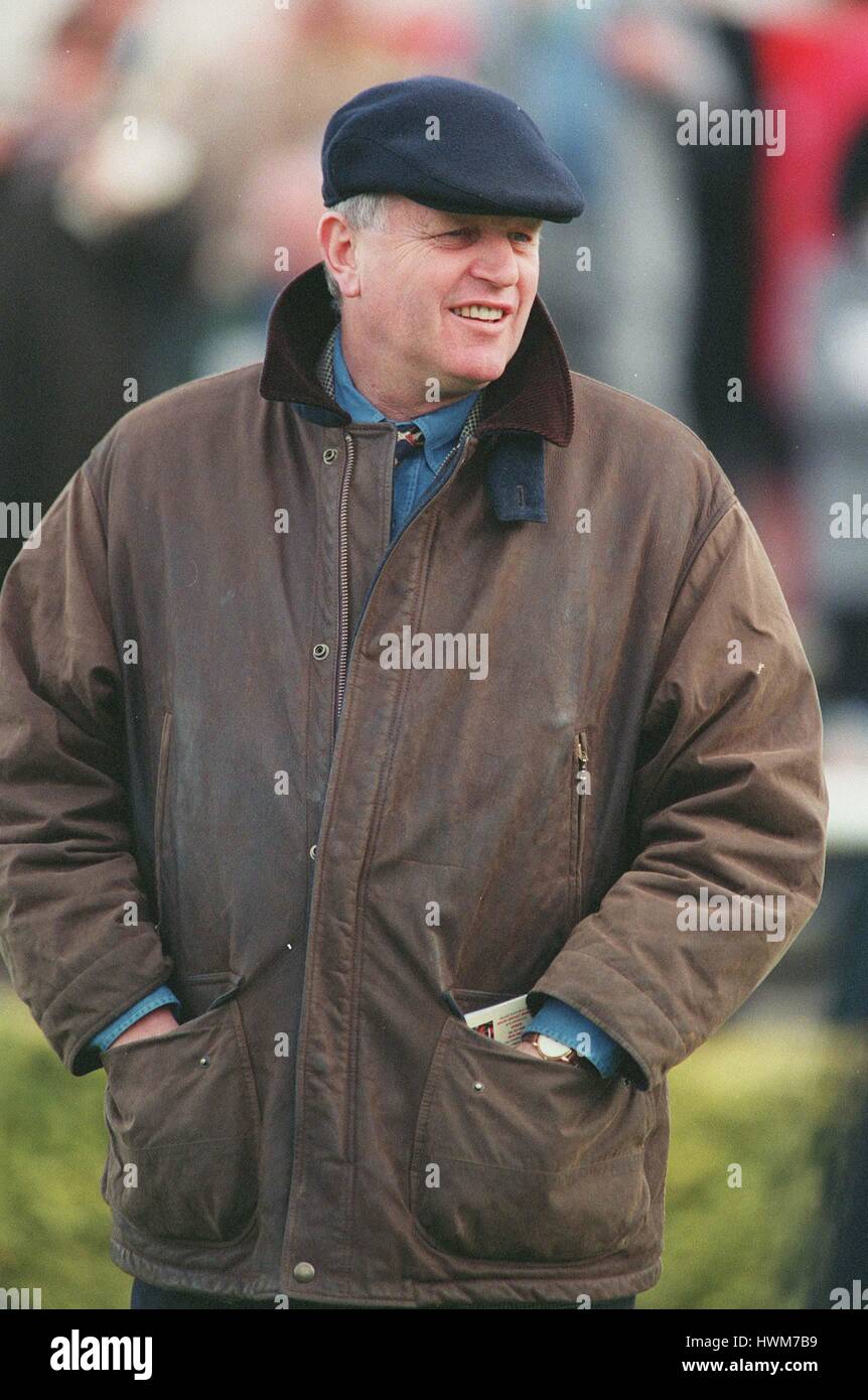 MICHAEL CHANNON RACE HORSE TRAINER 16 January 1997 Stock Photo - Alamy