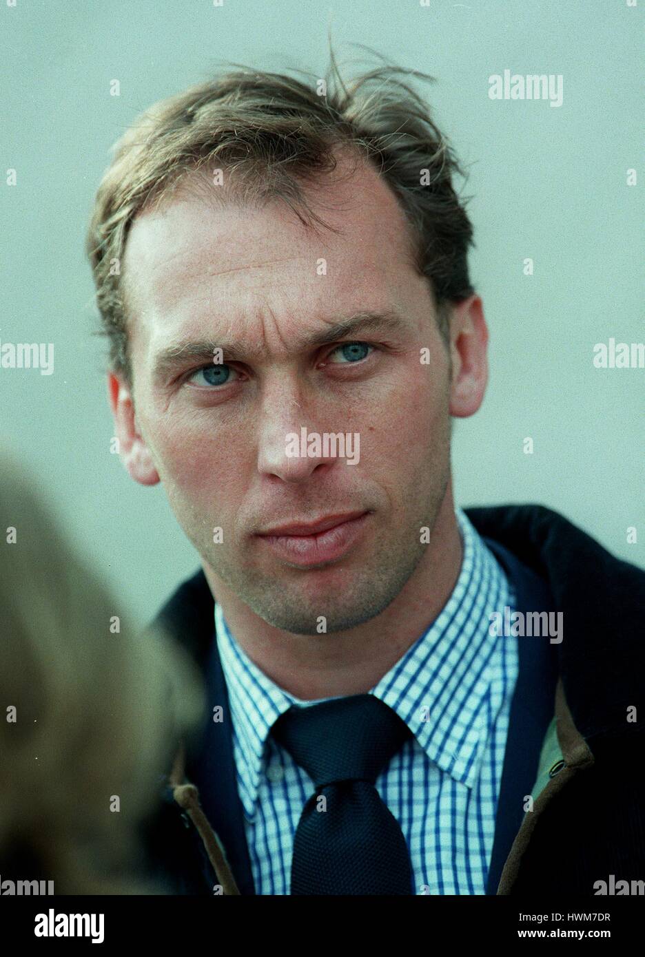DAVID PLATT. FOOTBALLER & RACEHORSE OWNER 27 March 1997 Stock Photo - Alamy