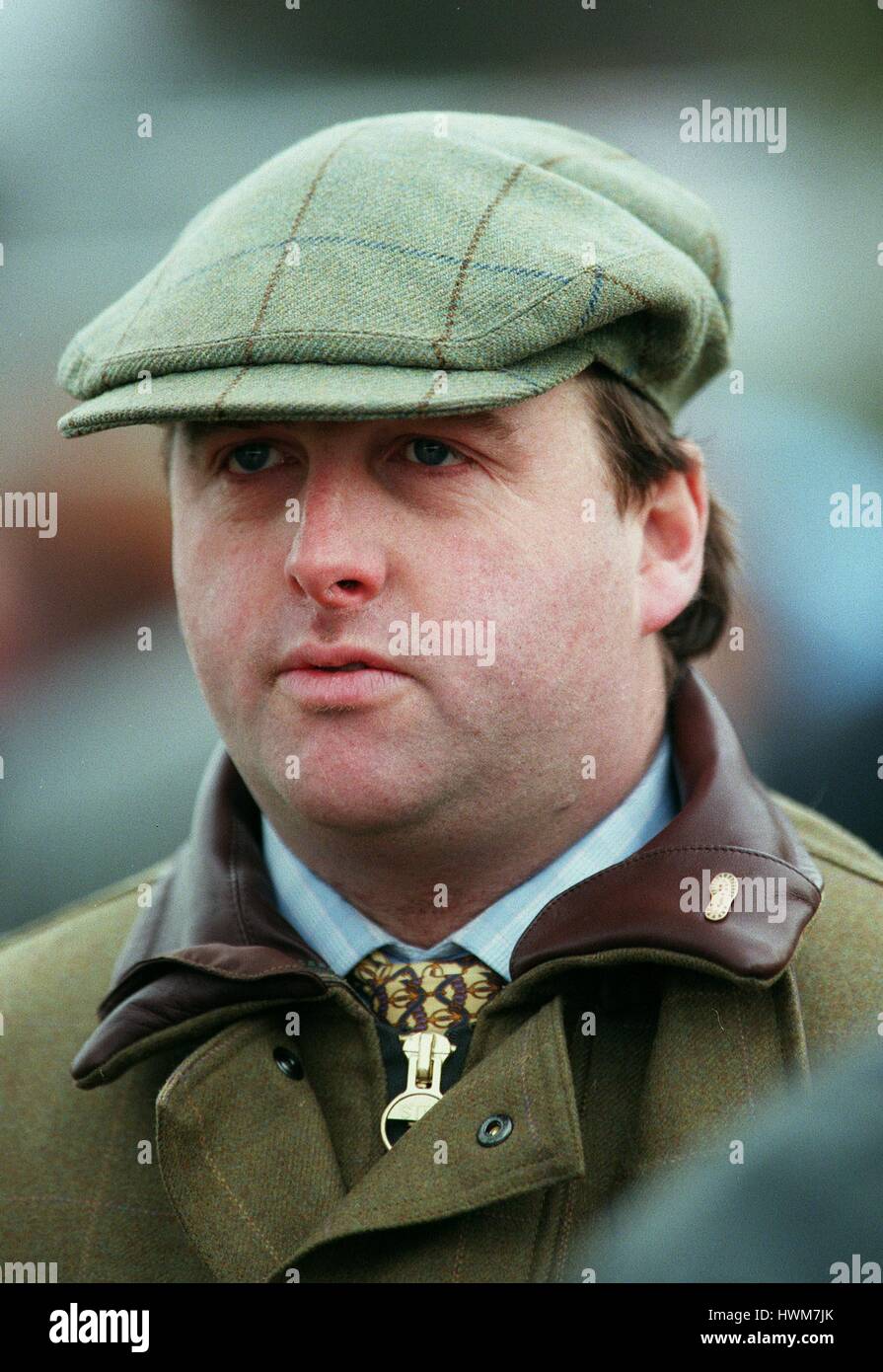 CHARLIE EGERTON RACE HORSE OWNER 26 March 1997 Stock Photo - Alamy