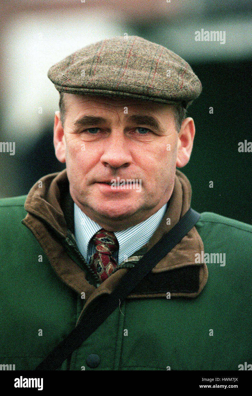 MALCOLM JEFFERSON RACE HORSE TRAINER 14 February 1997 Stock Photo - Alamy
