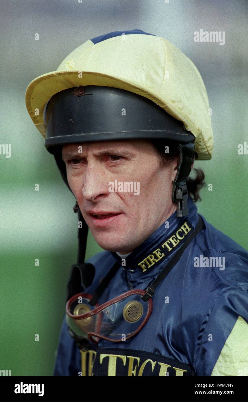 MICHAEL TEBBUTT JOCKEY 25 March 1997 Stock Photo - Alamy
