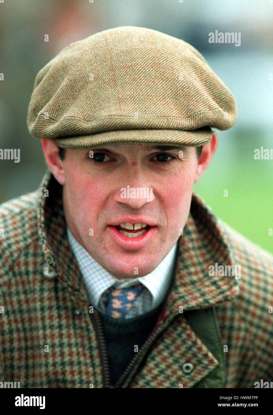 CHARLES MORLOCK RACE HORSE TRAINER 31 January 1997 Stock Photo - Alamy