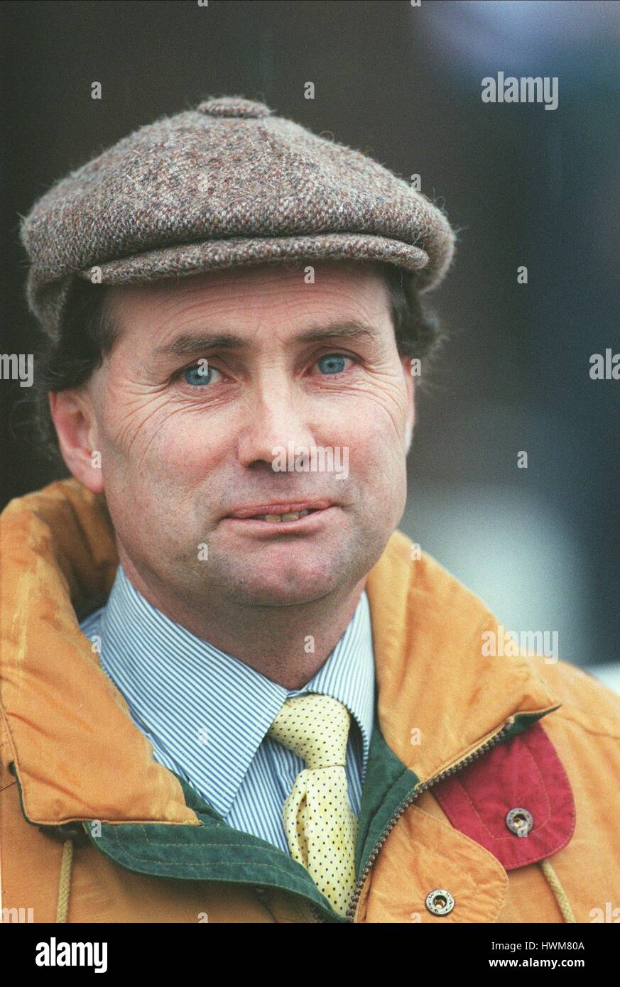 GEORGE MOORE RACE HORSE TRAINER 12 February 1997 Stock Photo - Alamy