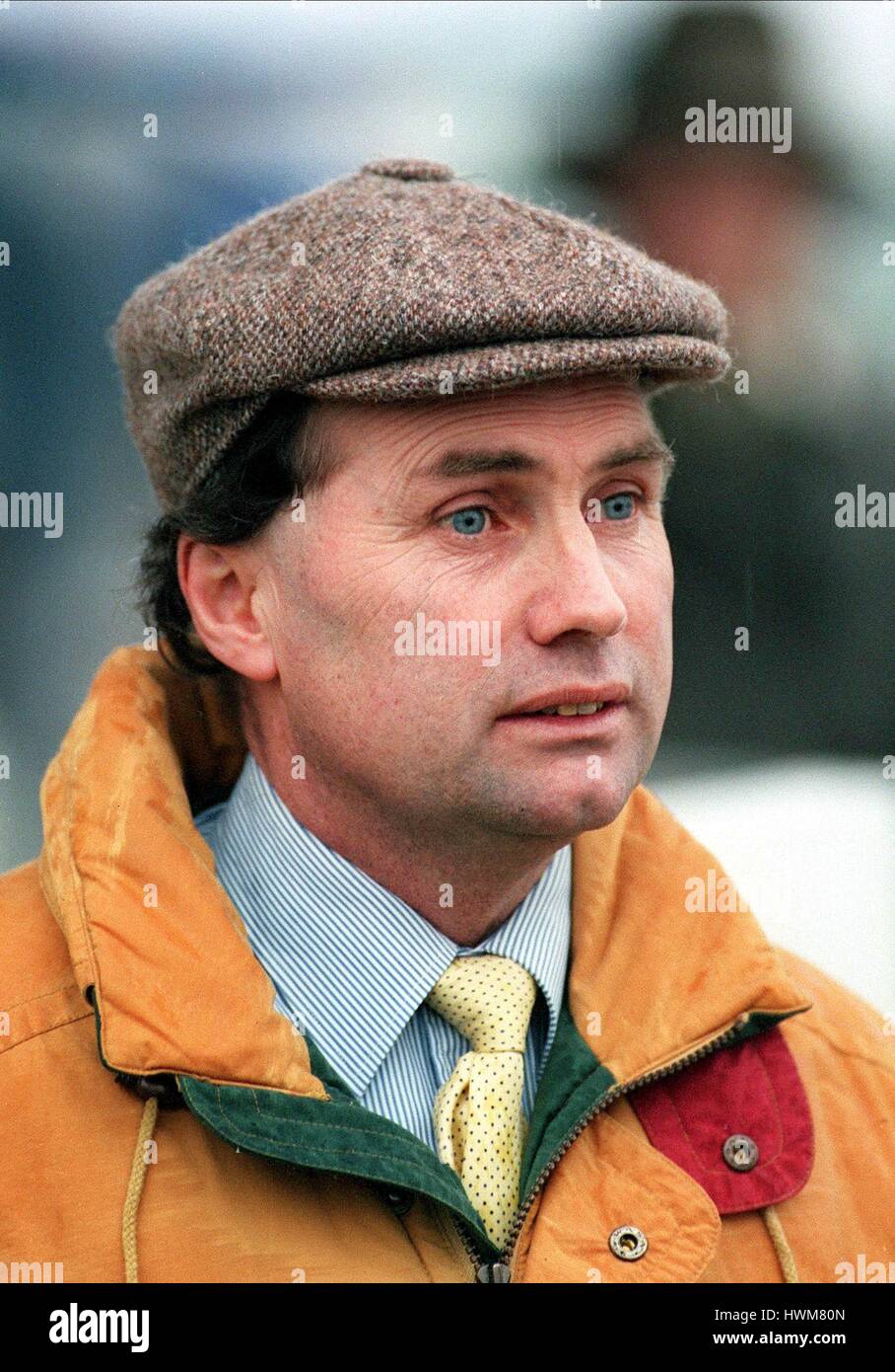 GEORGE MOORE RACE HORSE TRAINER 12 February 1997 Stock Photo - Alamy