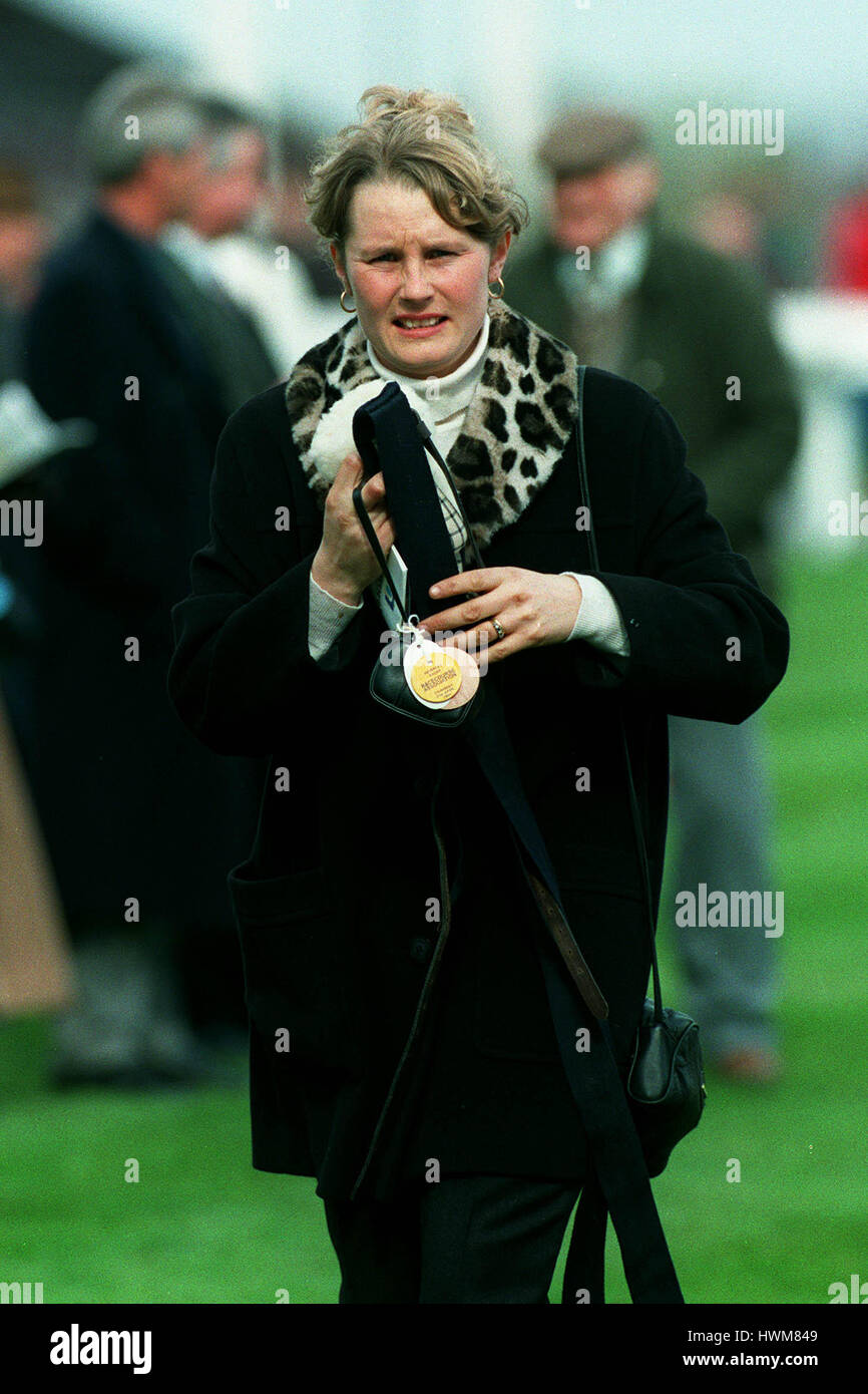 MISS T.A.CAMACHO RACE HORSE TRAINER 07 April 1998 Stock Photo - Alamy