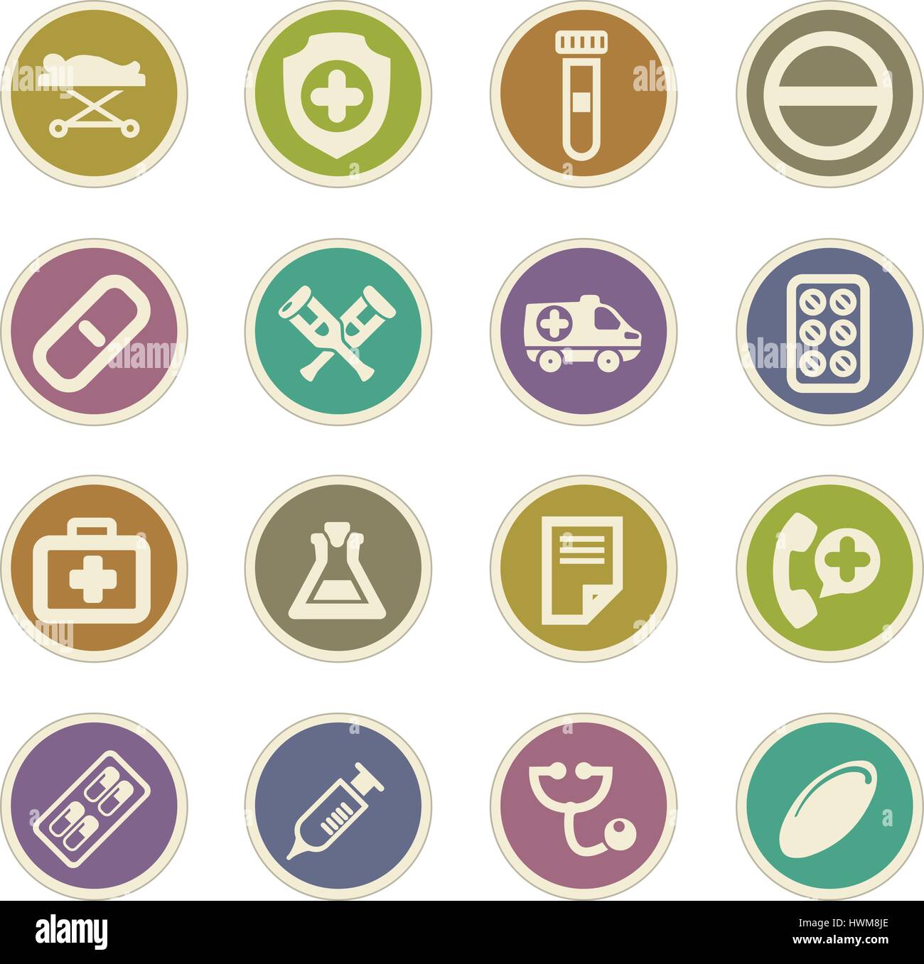 Medical icon set for web sites and user interface Stock Vector Image ...
