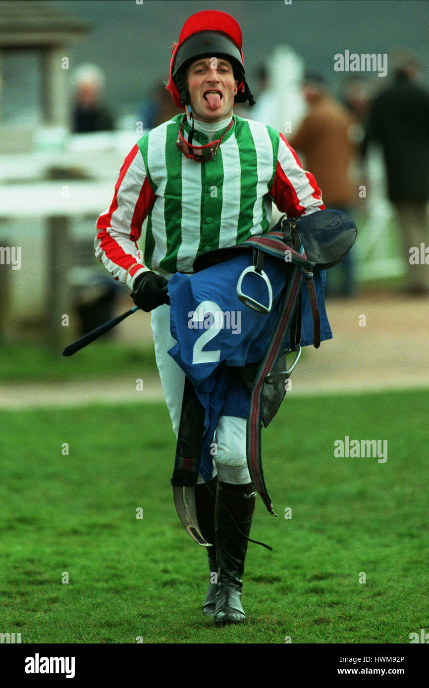 SIMON BURROUGH JOCKEY 24 February 1998 Stock Photo - Alamy