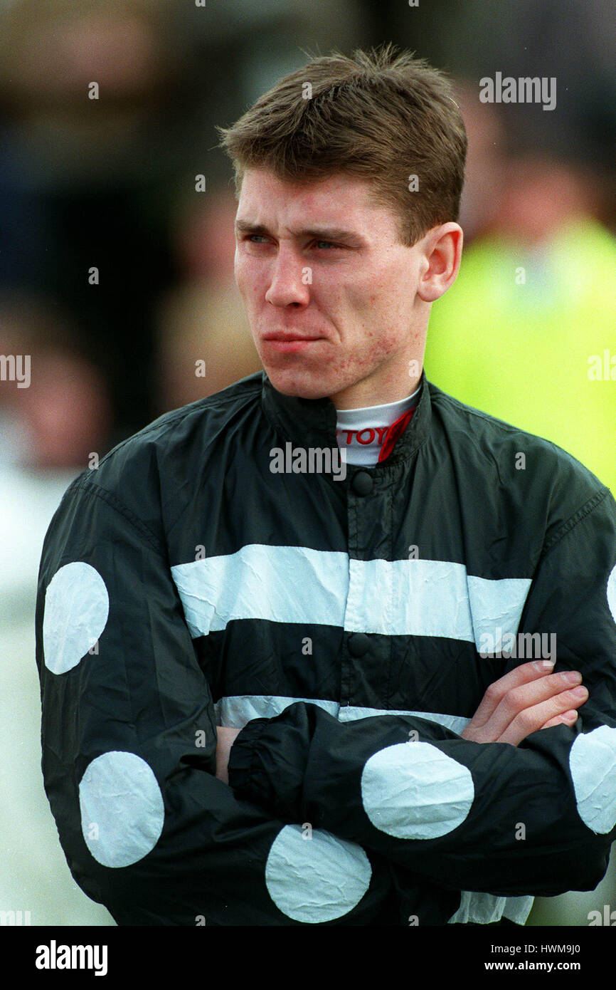 RICHARD JOHNSON JOCKEY 29 March 1999 Stock Photo - Alamy