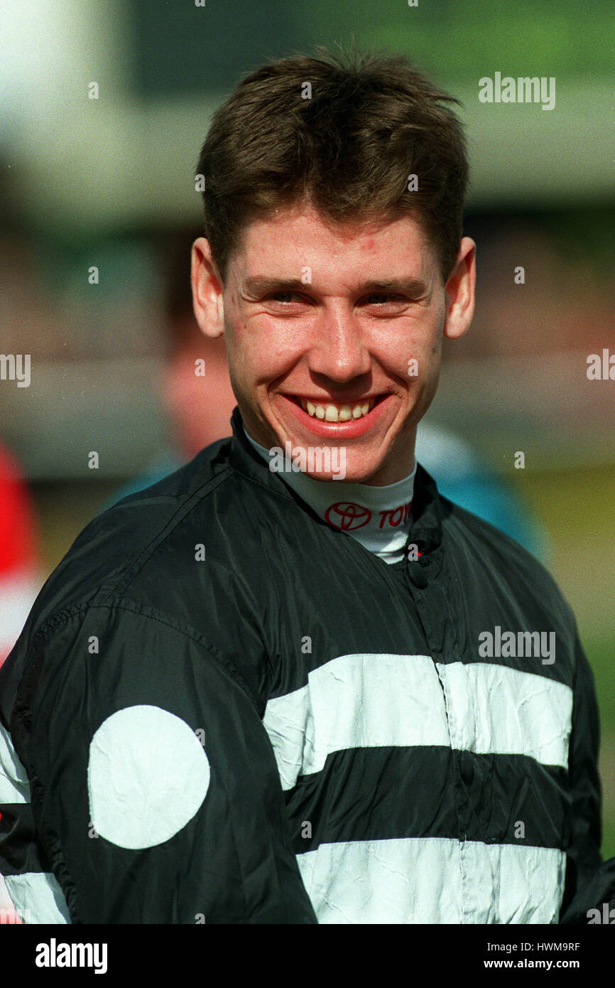 RICHARD JOHNSON JOCKEY 29 March 1999 Stock Photo - Alamy
