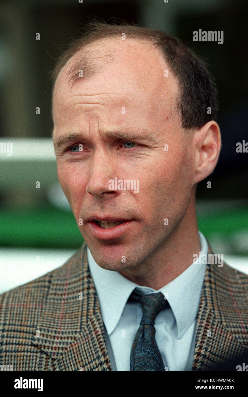SIR MARK PRESCOTT RACE HORSE TRAINER 08 June 1999 Stock Photo - Alamy