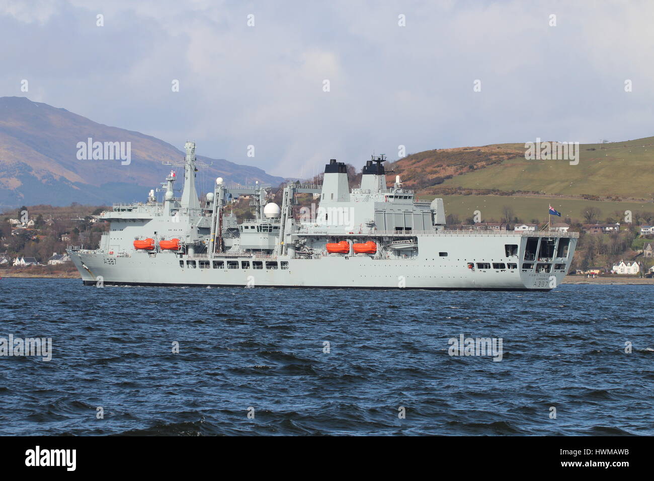 RFA Fort Victoria (A387), a Fort Victoria-class multi-role ...