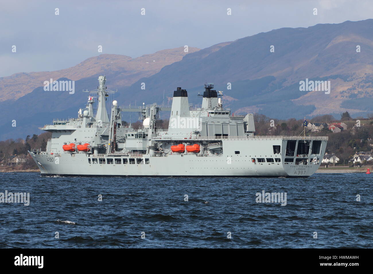 RFA Fort Victoria (A387), a Fort Victoria-class multi-role ...