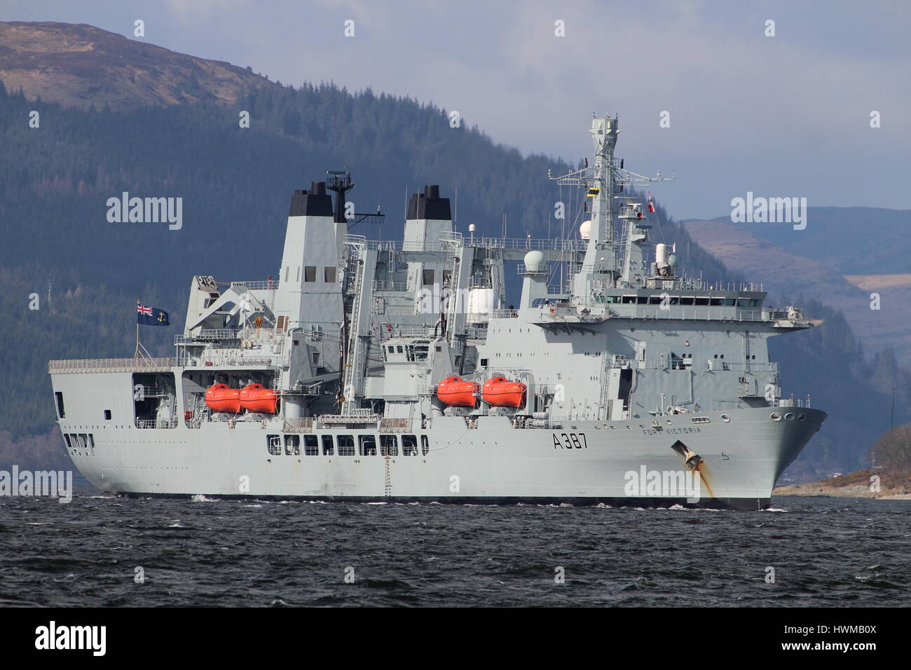 RFA Fort Victoria (A387), a Fort Victoria-class multi-role ...