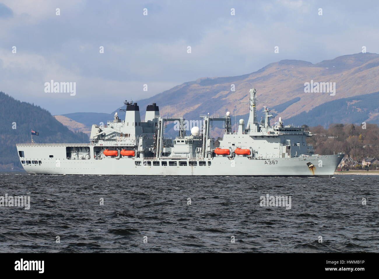 RFA Fort Victoria (A387), a Fort Victoria-class multi-role ...