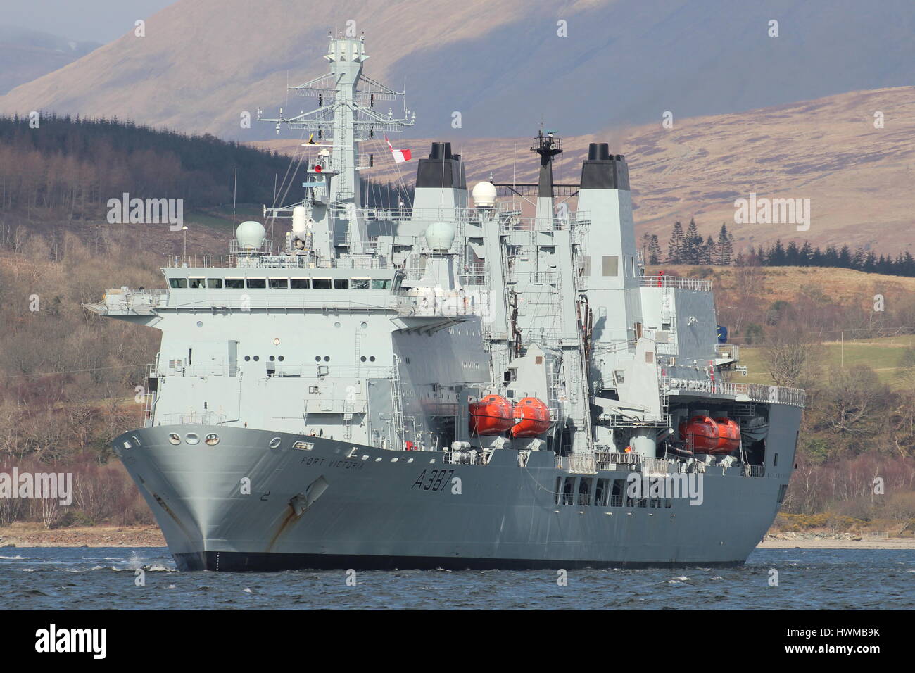 RFA Fort Victoria (A387), a Fort Victoria-class multi-role ...