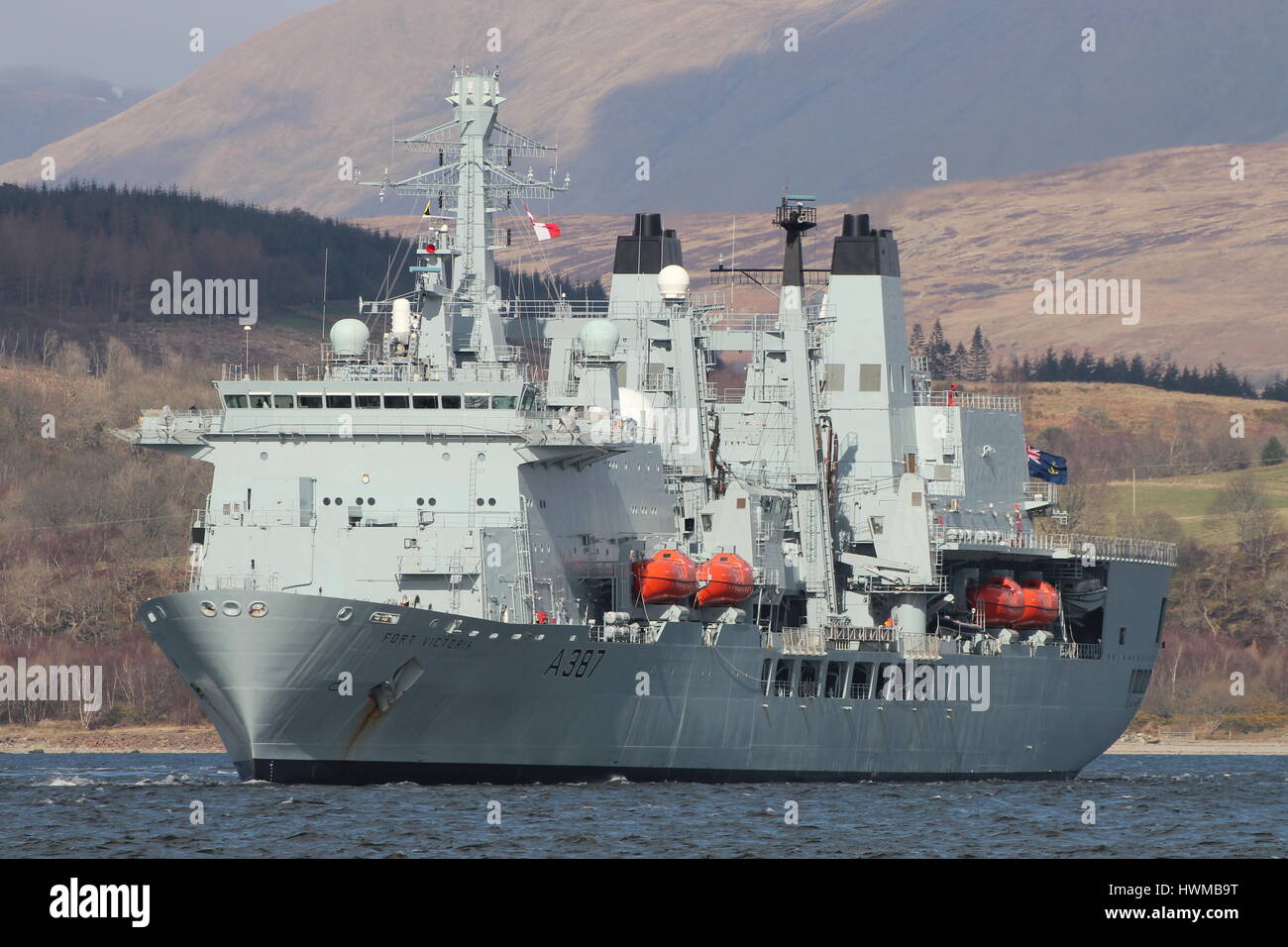 RFA Fort Victoria (A387), a Fort Victoria-class multi-role ...