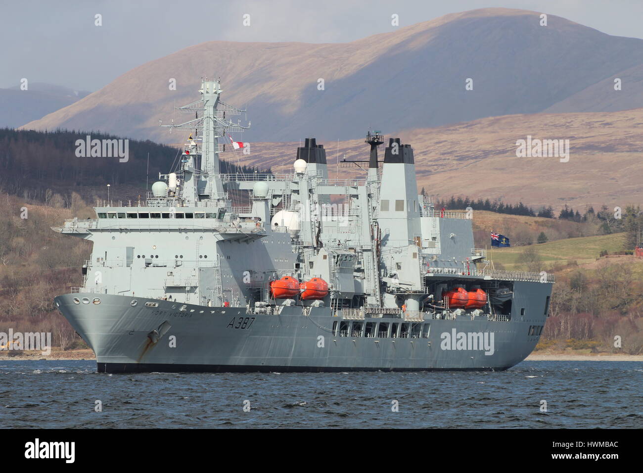 RFA Fort Victoria (A387), a Fort Victoria-class multi-role ...