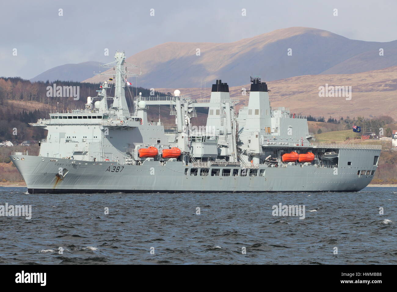 RFA Fort Victoria (A387), a Fort Victoria-class multi-role ...