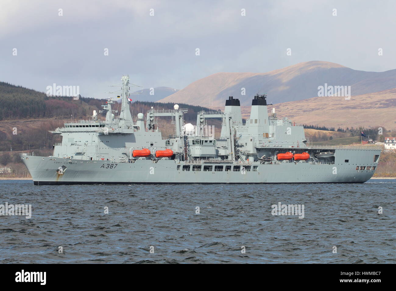 RFA Fort Victoria (A387), a Fort Victoria-class multi-role ...