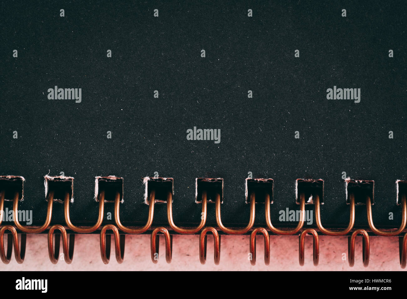 Spiral notebook cover paper textured background Stock Photo - Alamy