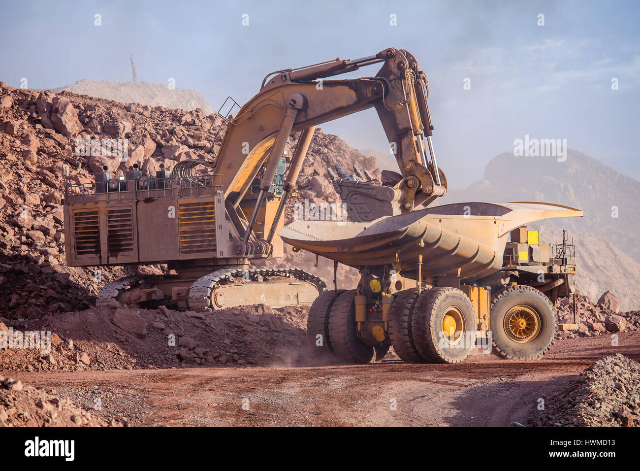 Loading copper ore on big hi-res stock photography and images - Alamy