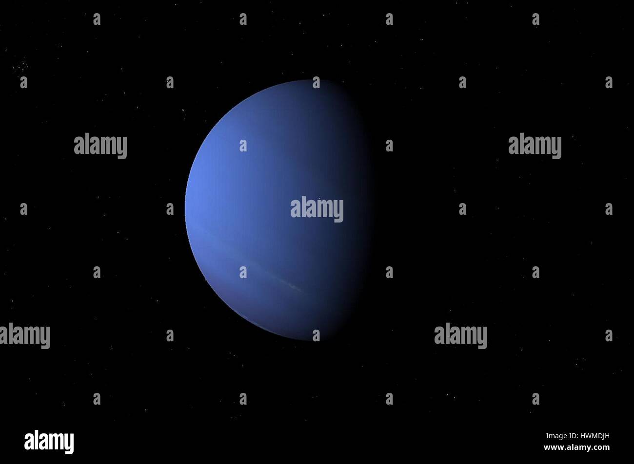 Uranus on a background of stars Stock Photo - Alamy