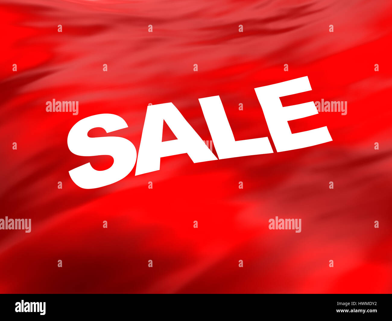abstract 3d illustration of sale flag background, red fabric Stock ...