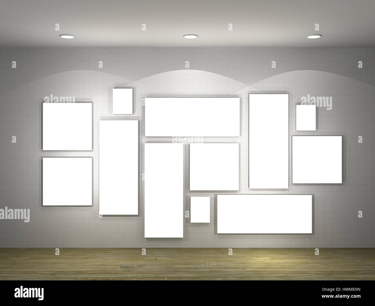 Empty museum gallery hi-res stock photography and images - Alamy