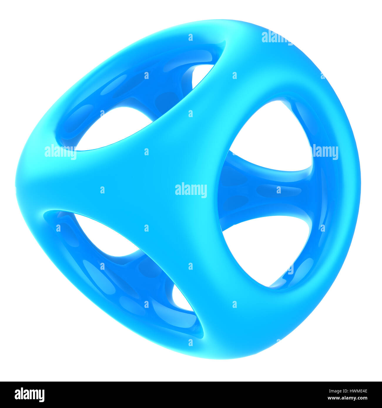 abstract 3d illustration of blue structure Stock Photo - Alamy