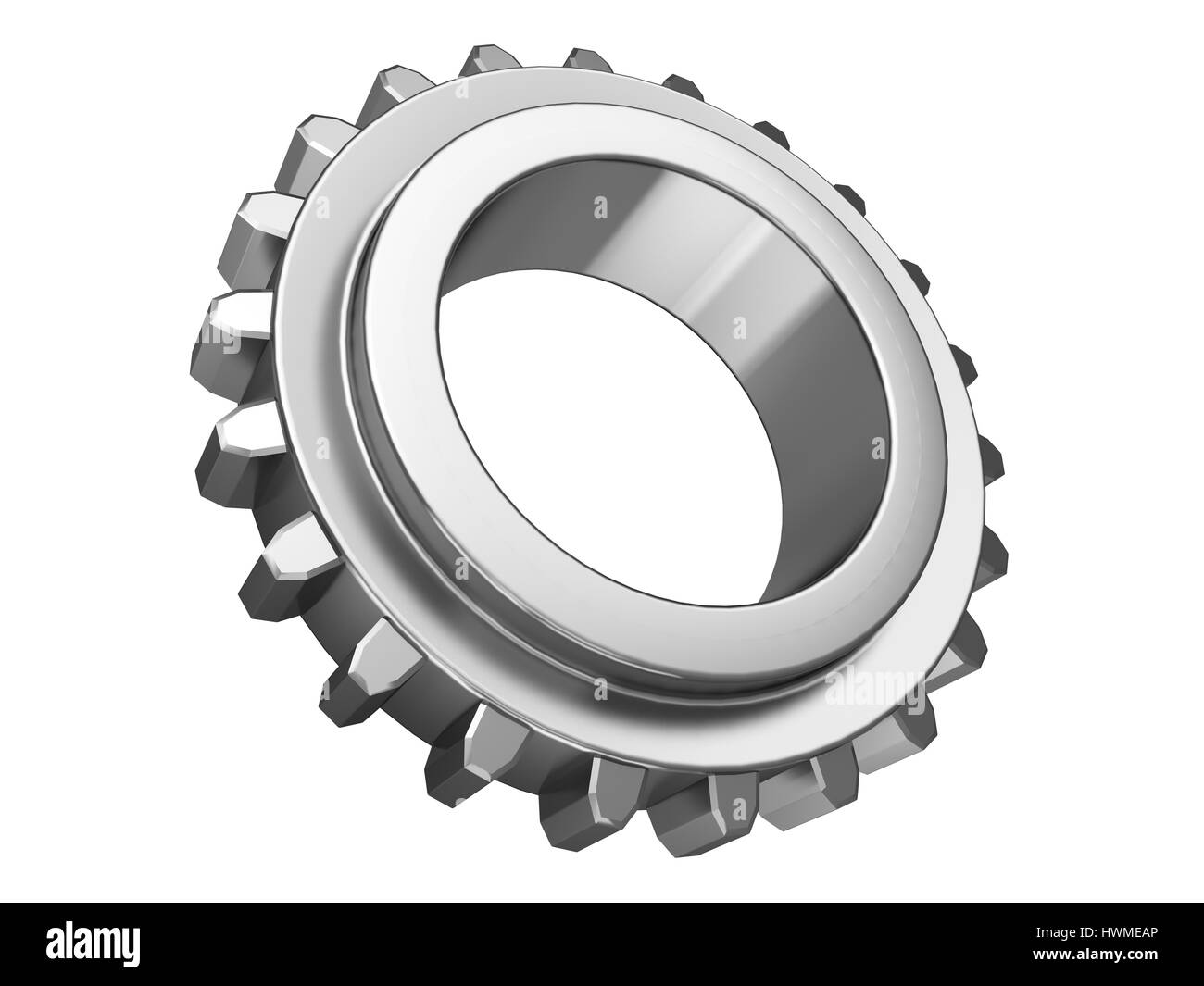 3d illustration of gear wheel isolated over white Stock Photo - Alamy
