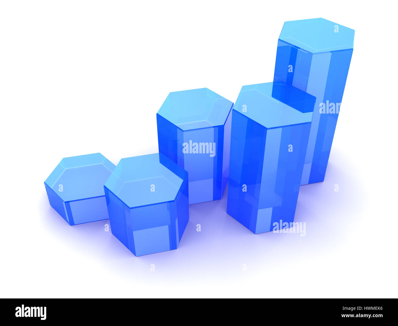 Business charts blue Cut Out Stock Images & Pictures - Alamy