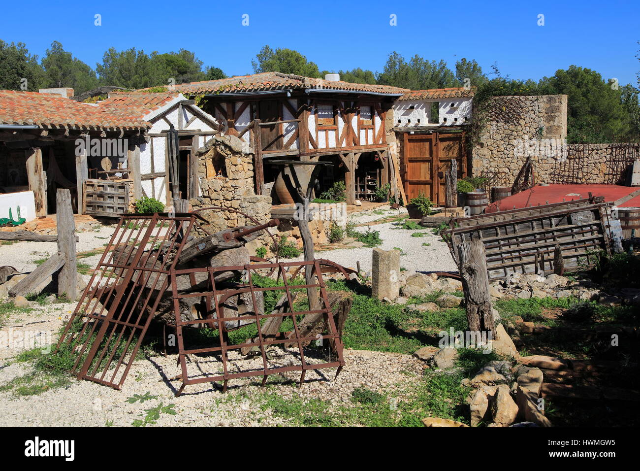 Bodega Museo Maserof restaurant vineyard, near Xalo or Jalon, Marina ...