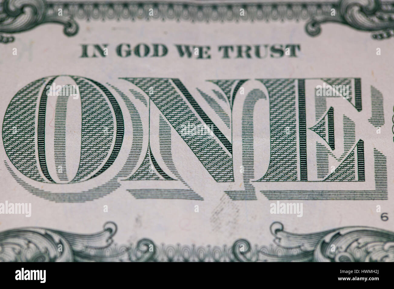 Closeup on a one dollar sign Stock Photo - Alamy