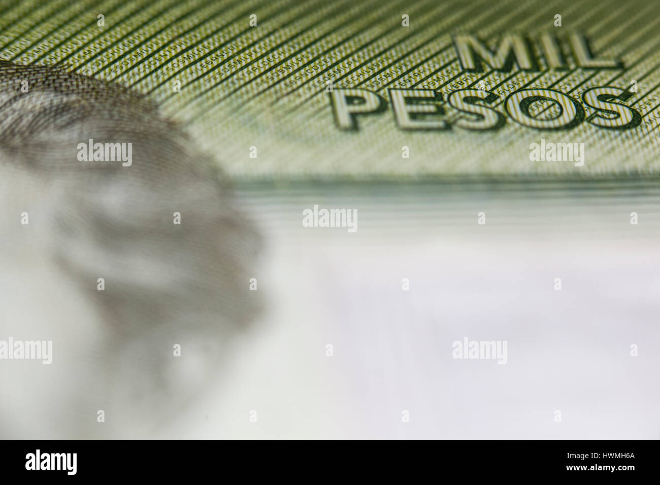 mil pesos, chilean currency Stock Photo - Alamy