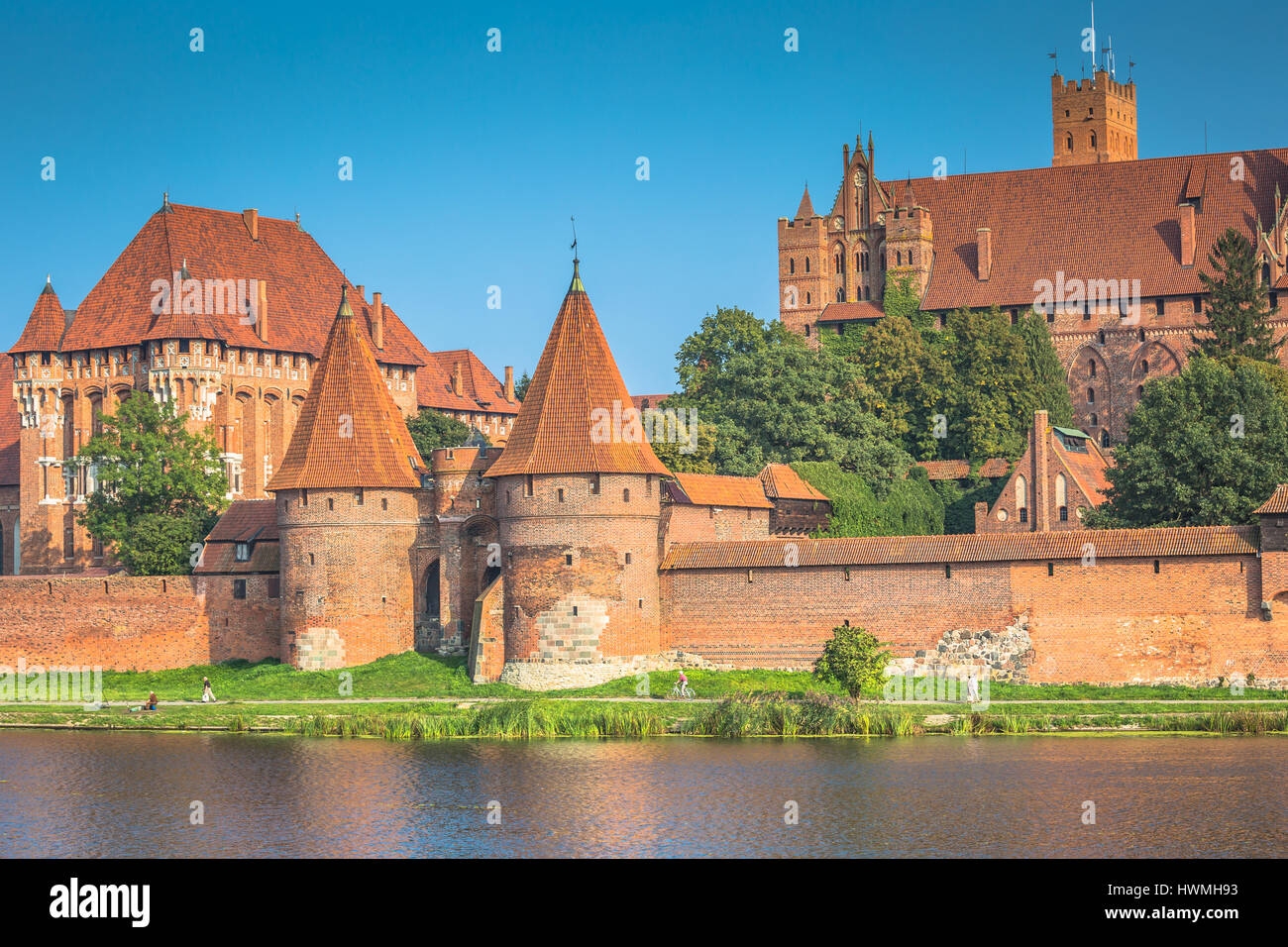 Malbork Castle at Nogat River in Poland, Europe Stock Photo - Alamy