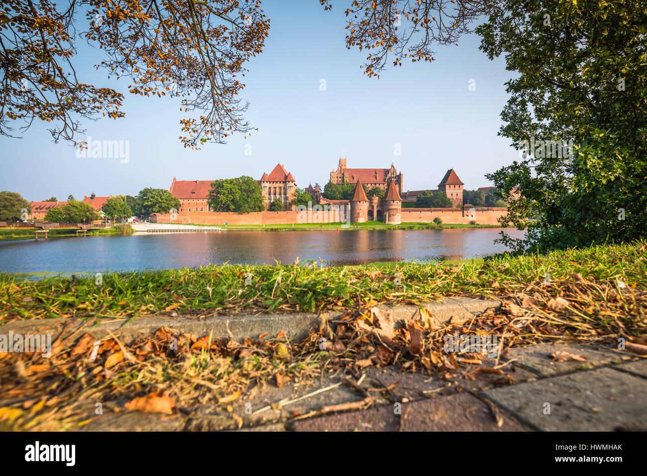 Malbork Castle at Nogat River in Poland, Europe Stock Photo - Alamy