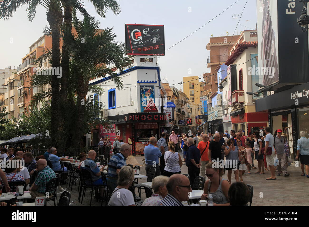 Benidorm nightlife hi-res stock photography and images - Alamy