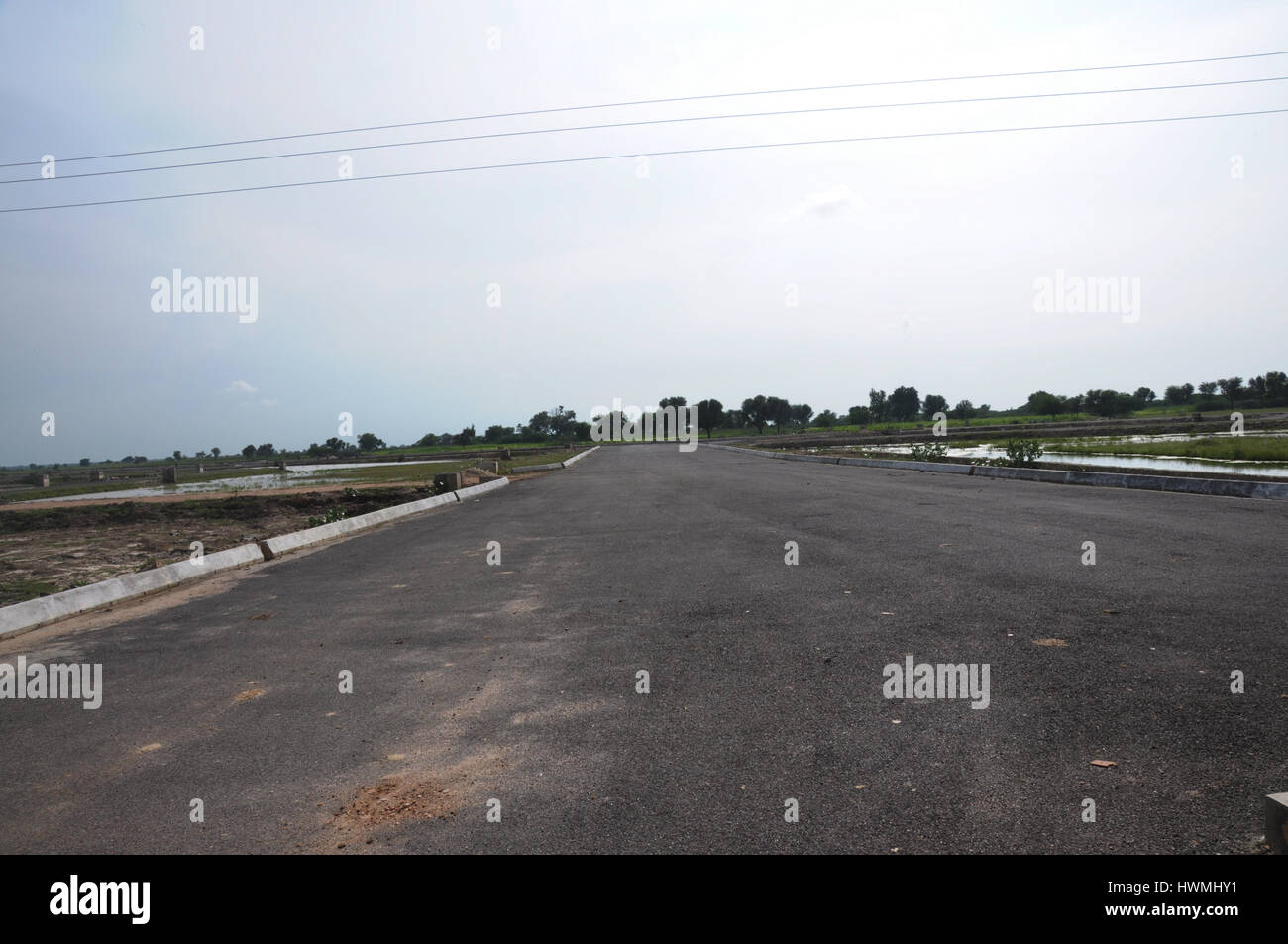 Road under Construction, Paddy Fields Indian Village, Substation ...