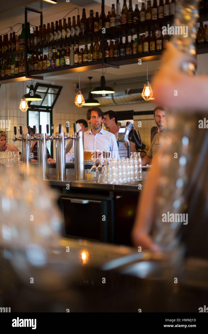Ij brewery bar, Amsterdam Stock Photo - Alamy