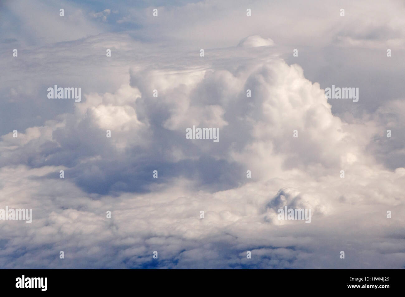 aerial view on clouds in sky Stock Photo - Alamy