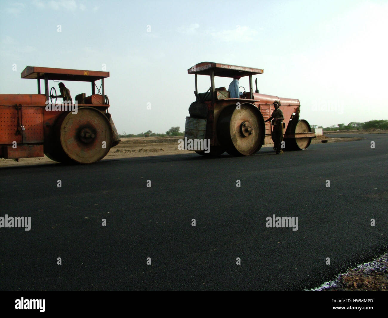 Road under Construction, Paddy Fields Indian Village, Substation ...