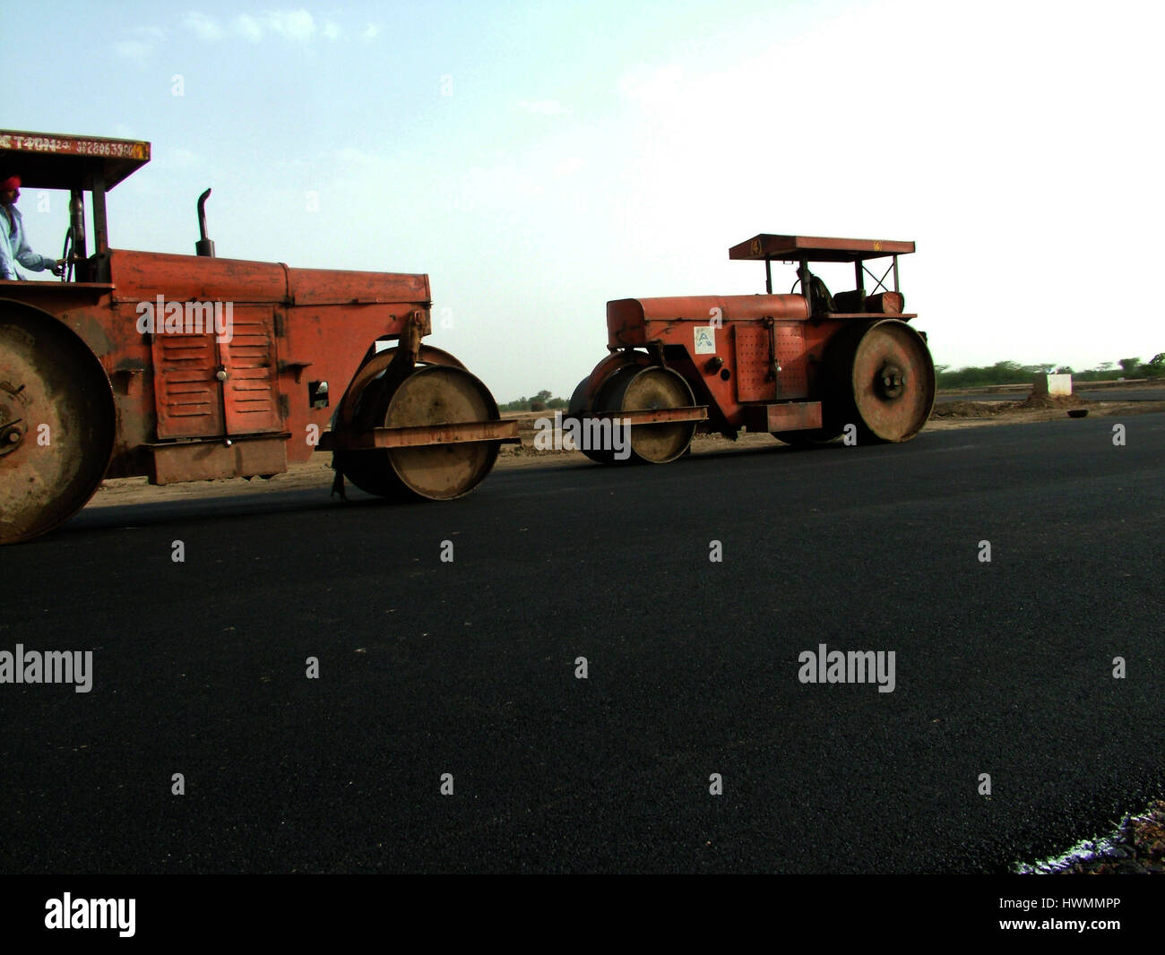 Road under Construction, Paddy Fields Indian Village, Substation ...