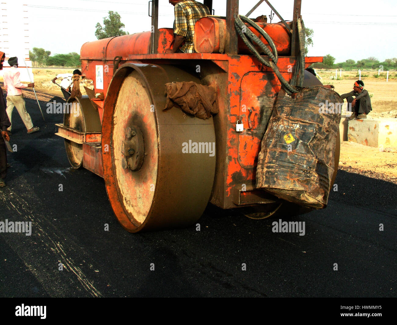 Road under Construction, Paddy Fields Indian Village, Substation ...