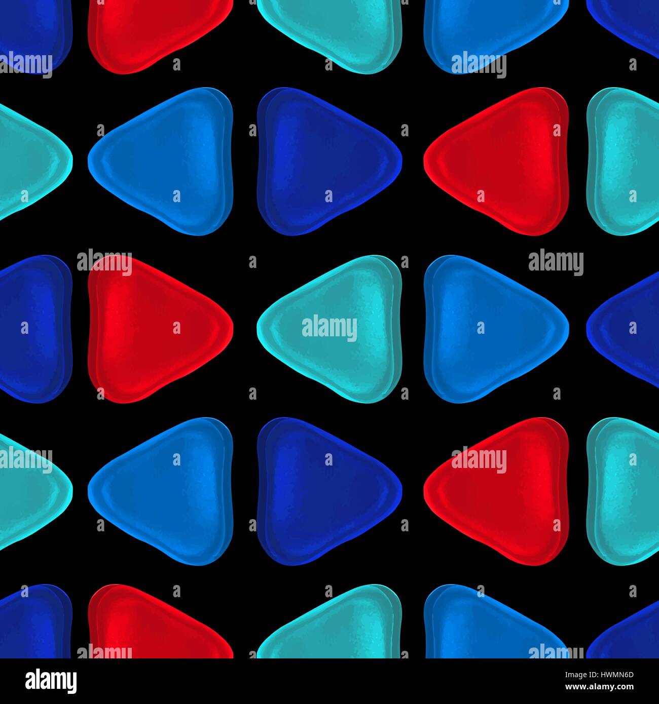 Seamless vector pattern made up of geometric shapes clay Stock Vector ...