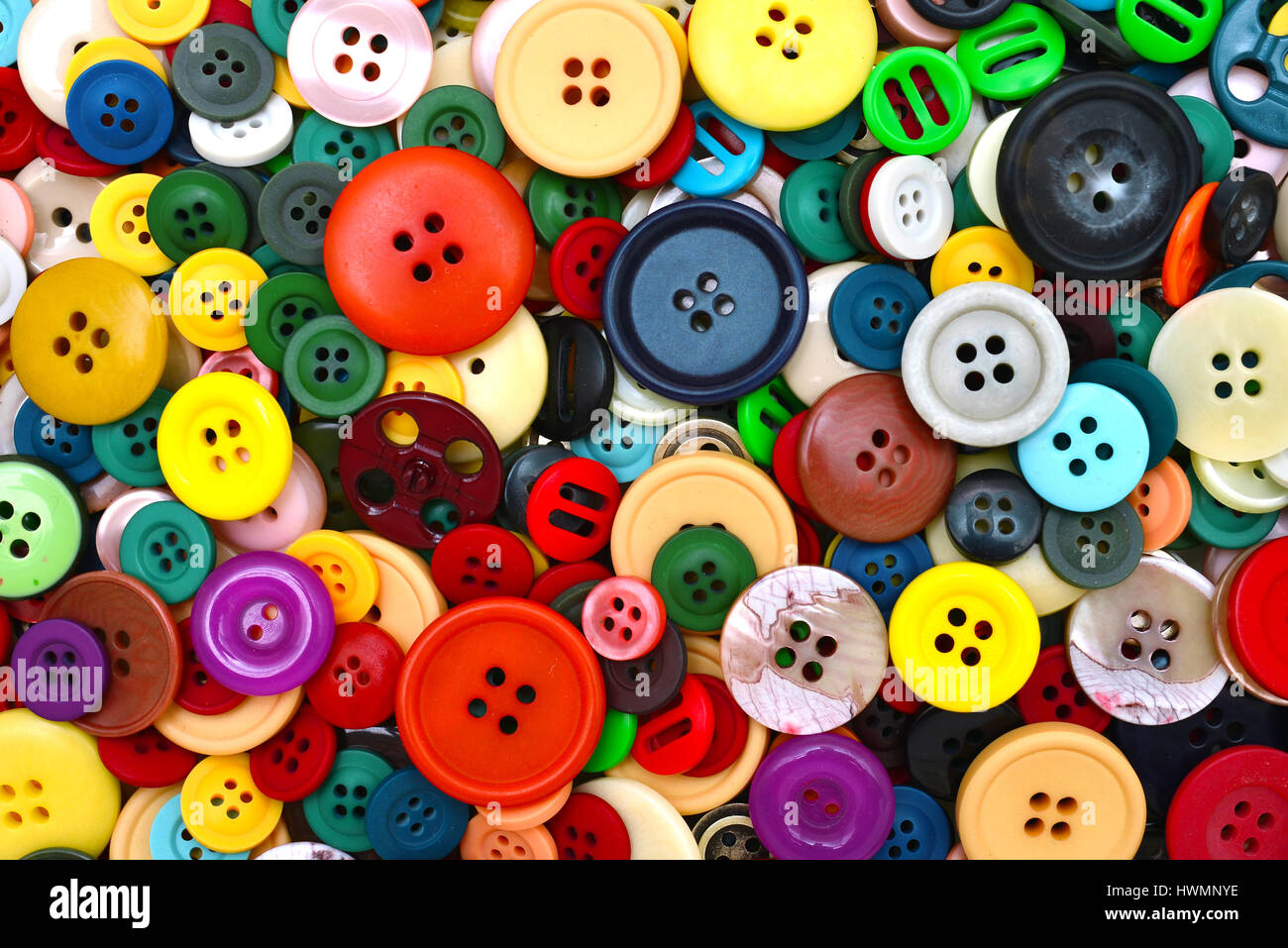 various colors buttons texture background tailoring pattern Stock Photo ...