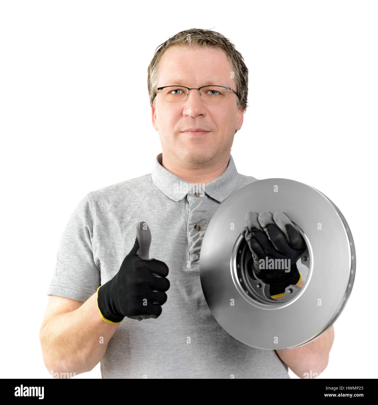 I like the new brake. Time for new good brake. Car mechanic thumbs up ...