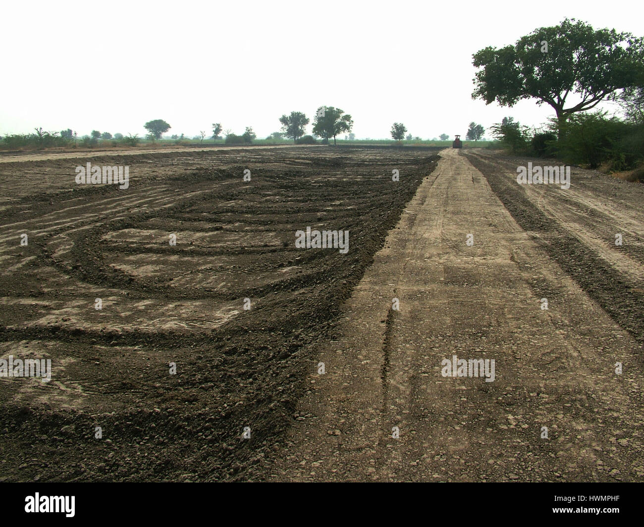 Road under Construction, Paddy Fields Indian Village, Substation ...