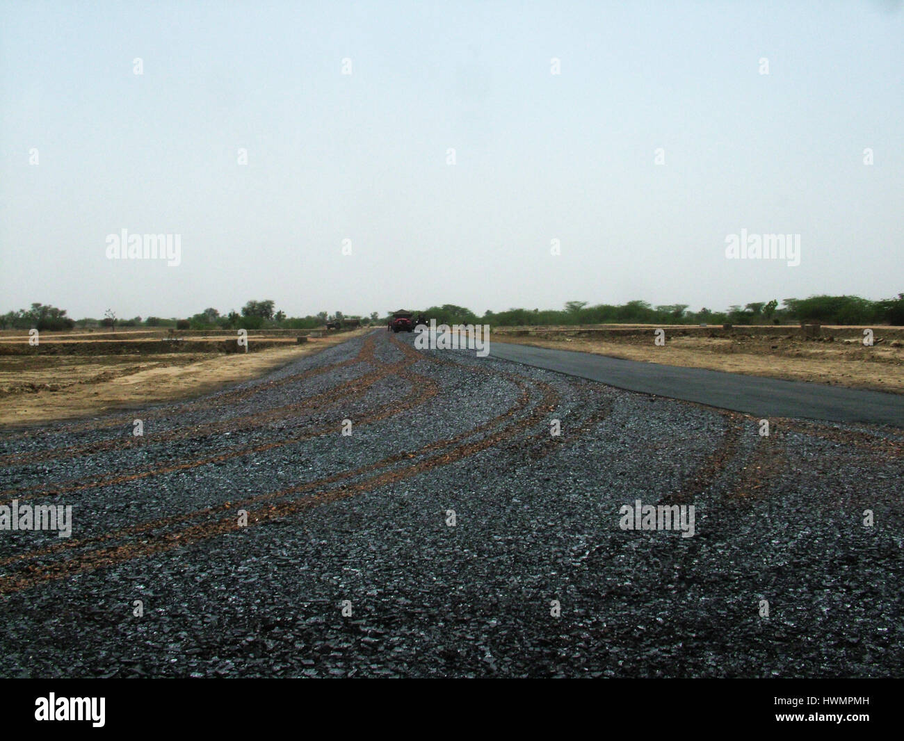 Road under Construction, Paddy Fields Indian Village, Substation ...